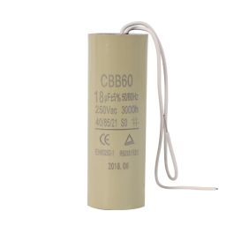 R-MINI60/CAPACITOR Capacitor 18uf, ±5%, 250 VAC, para presurizador ...